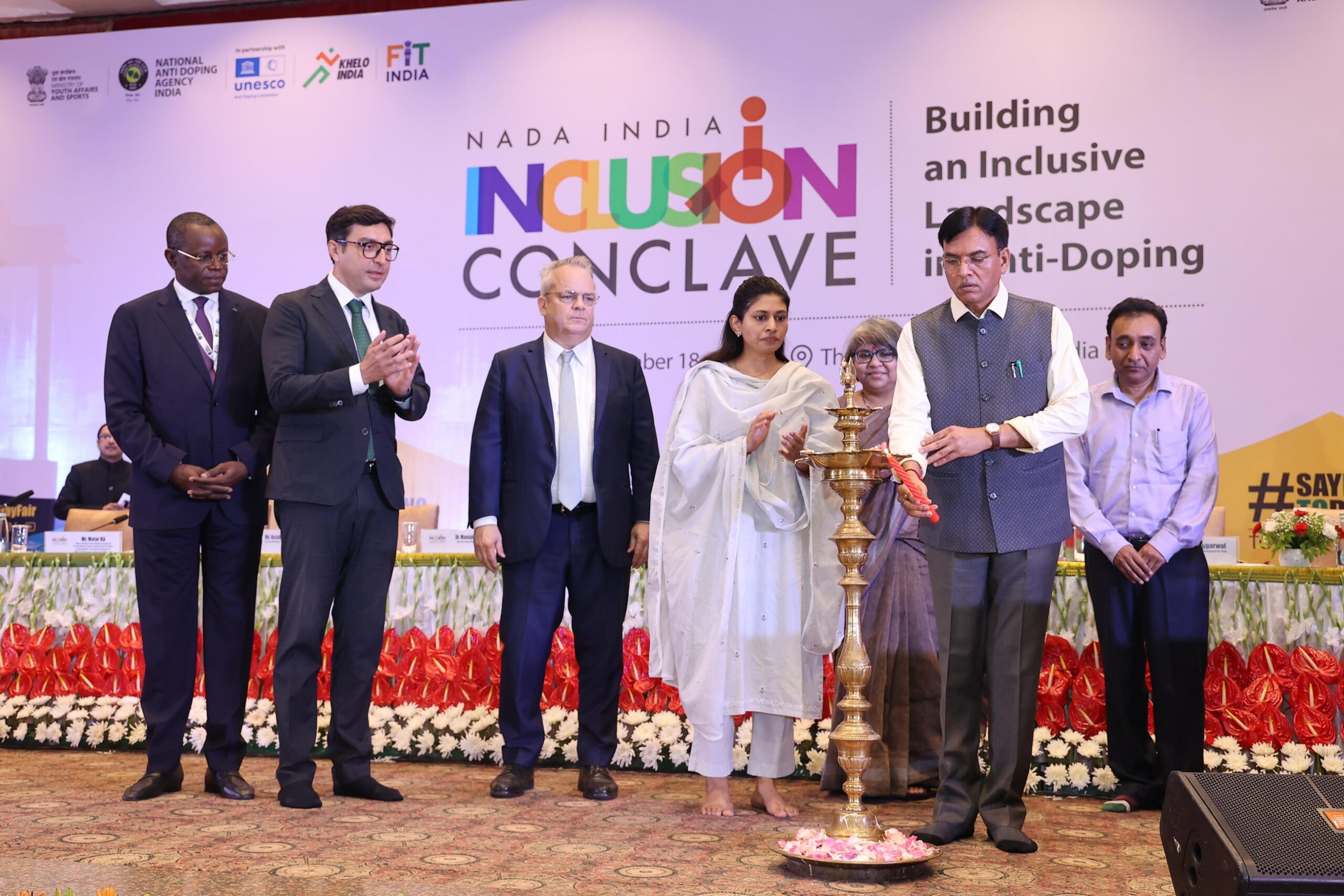 Presided over the #NADAIndia Inclusion Conclave and launched the "Anti ...
